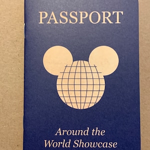 PRINTABLE PDF Drinking and Eating Around the World Showcase Passport - Etsy
