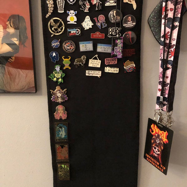 Enamel Pin Banner, Pin Display, Enamel Lapel Pin Display, Enamel ...