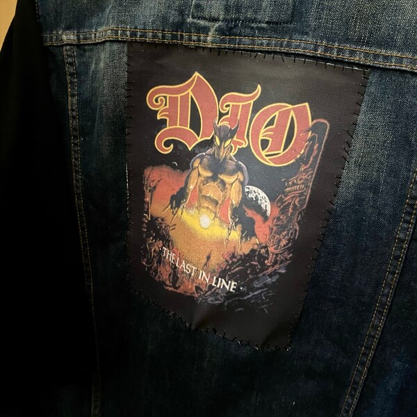 Dio - the Last in Line Back Patch Cosplay - Eddie Munson HALLOWEEN STRANGER THINGS Backpatch ...