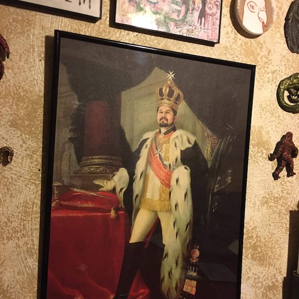 Personalized King Portrait for Him, Royal Historical Portrait ...
