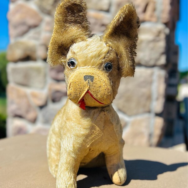 Teddy Bear Antique Teddy Bear Big Size Stuffed With Straw - Etsy