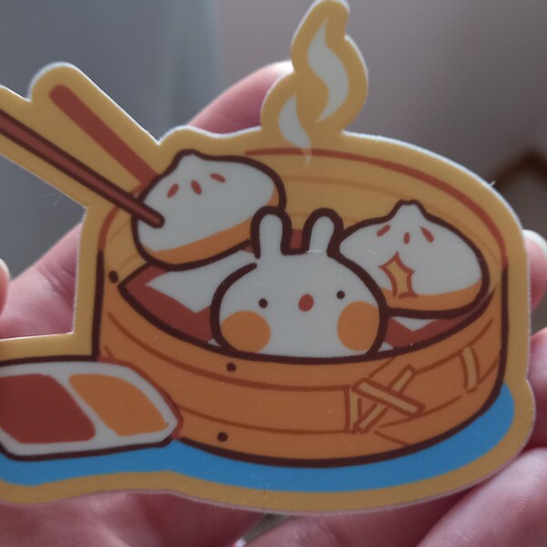 Steamed Bun - High Quality Vinyl Sticker - Etsy