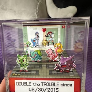 Mario Diorama Paper Mario, Mario 3D Diorama Cube, Handmade Crystal ...
