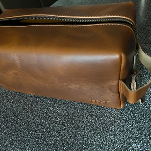 Personalized Groomsmen Gift Dopp Kit Bag Customized Leather | Etsy