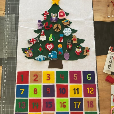 Christmas Tree Advent Calendar Pattern 29 Ornaments PATTERN Instant ...