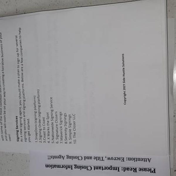 Mobile Notary Signing Agent Binder Package- Scripts, Definitions ...