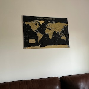 Push Pin Map USA Personalized Travel Map of the US Executive Style ...