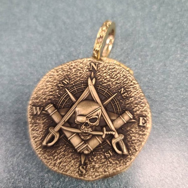 NEW UPDATED DESIGN! Piece of Eight Style Pirate Challenge Coin With ...
