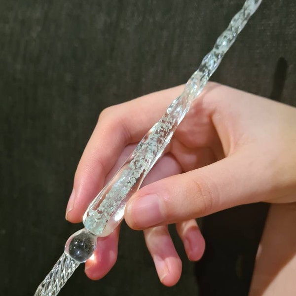 Luminous Handcrafted Crystal Dip Pen: Elegant Retro Writing Instrument ...