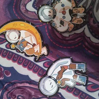 Cute Space Ghost Waterproof Sticker Set V5 - Etsy