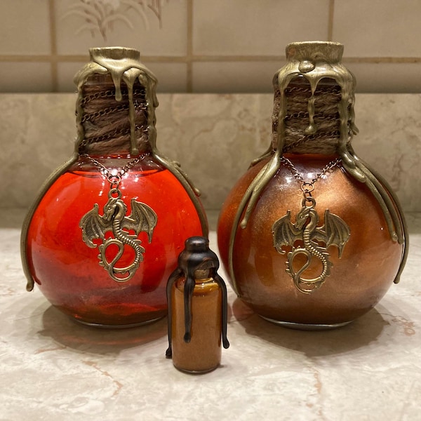 Health Potion: Color Changing Fantasycore Bottle With Charm - Etsy