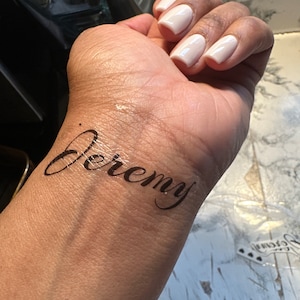 Customized Temporary Tattoos Fake Tattoos Your Words Set of 2 - Etsy