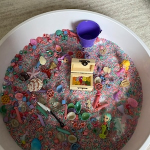 Under the Sea Sensory Kit Ocean Play Pasta Coral Reef Neon Coral Reef ...