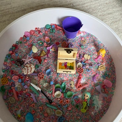 Under the Sea Sensory Kit Ocean Play Pasta Coral Reef Neon Coral Reef ...