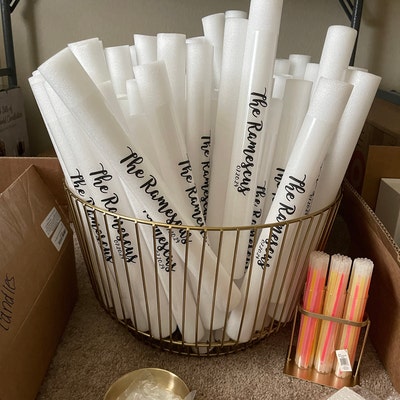 100 Customizable LED Foam Sticks, Wands, Batons, Light up LED Foam ...