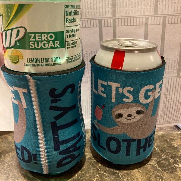Bachelorette Party Can Coolers Let's Get Slothed | Funny Sloth ...