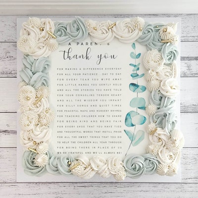 A Parents Thank You Printable Nursery Teachers Teaching Teacher's Day ...