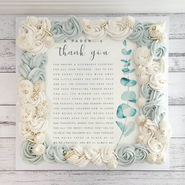 A Parents Thank You Printable Nursery Teachers Teaching Teacher's Day ...