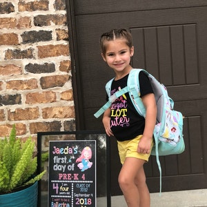 Mermaid First Day of School Sign PRINTABLE, 1st First Day of Preschool ...
