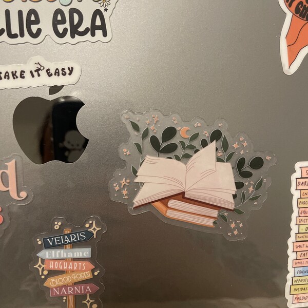 Open Magical Books Waterproof Sticker | Bookish Kindle and Water Bottle ...