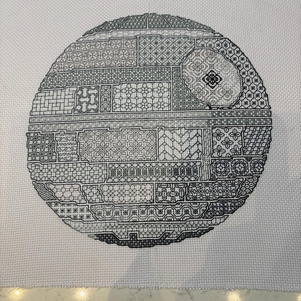 Death Star Blackwork Pattern (digital Download) - Etsy