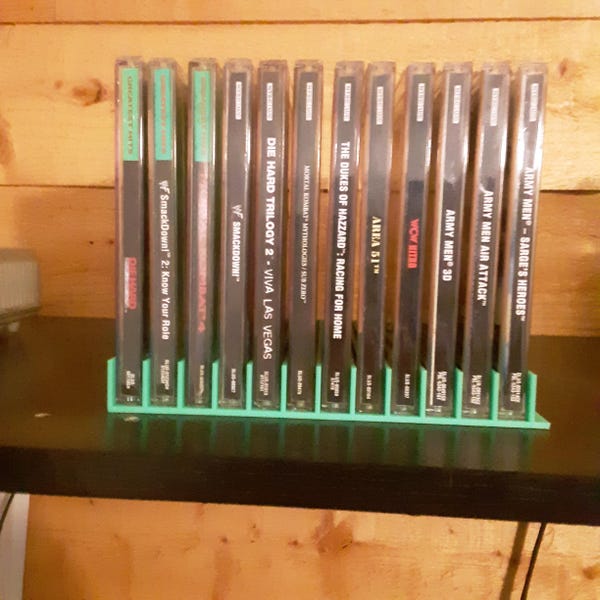 3D Printed CD Rack Vertical Storage Organizer (multiple Color and Size ...