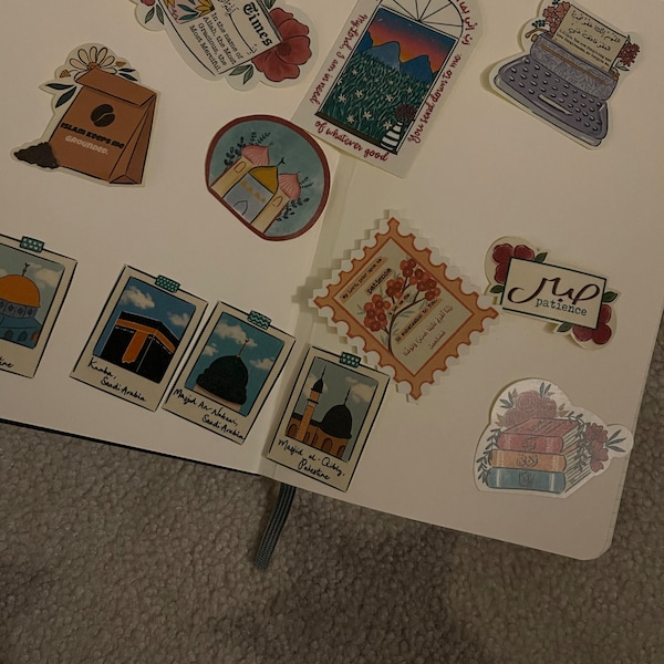 Pack of 3 Mosques Stickers Hijabi Stickers Islamic Stickers Journal ...