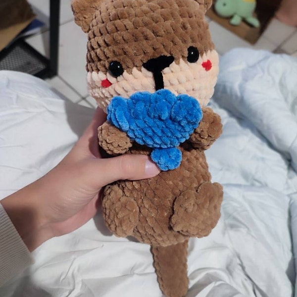 Amigurumi Otter Pattern, Plush Pattern, PDF Pattern, Stuffed Otter Toy ...