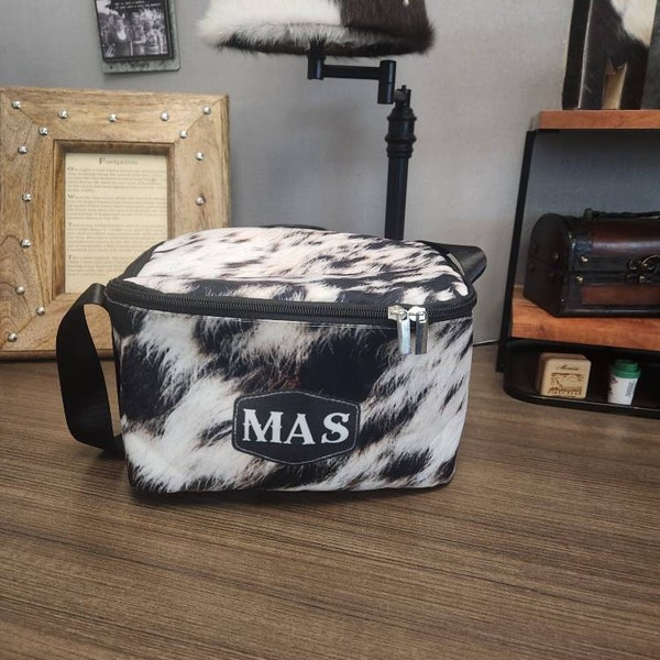 Cowhide Luggage Set Cow Hide Print Suitcase Personalized Gift Ideas for ...