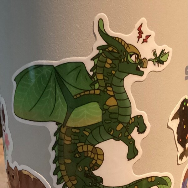 Wings of Fire Stickers - Blue / Cricket / Sundew / Gloss Vinyl Stickers ...