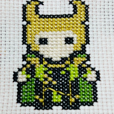 Counted Cross Stitch Sampler, Mini Superhero Character Collection ...