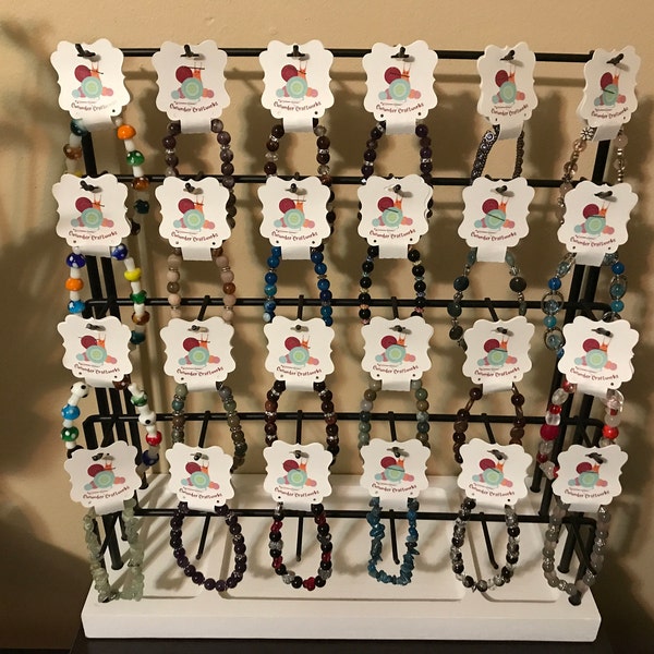 Custom Fold Over Jewelry Tags: Necklace Display Cards - Etsy