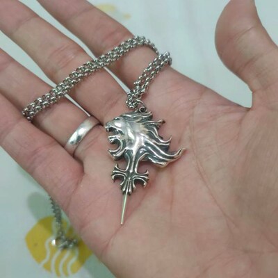 Final Fantasy VIII Large Squall Leonhart Griever Necklace Sterling ...