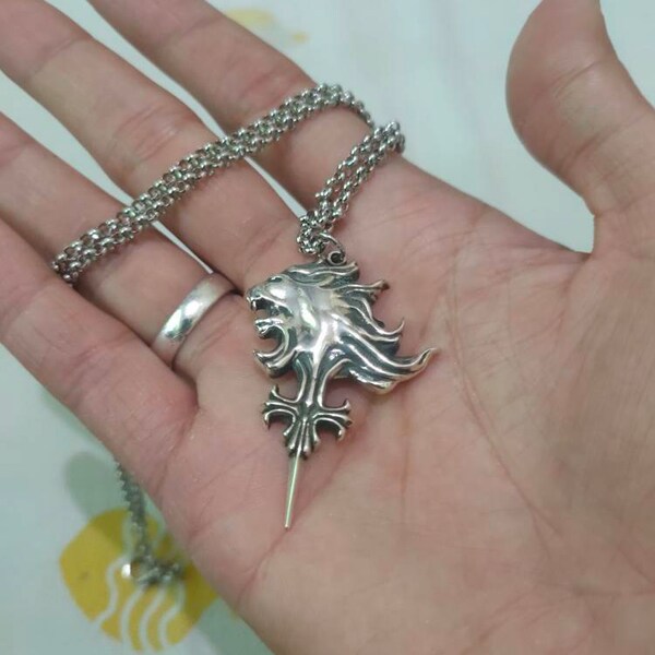 Final Fantasy VIII Large Squall Leonhart Griever Necklace Sterling ...