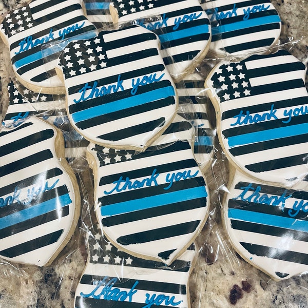 Law Enforcement Cookies, Police Cookies, Support Police Cookies - Etsy