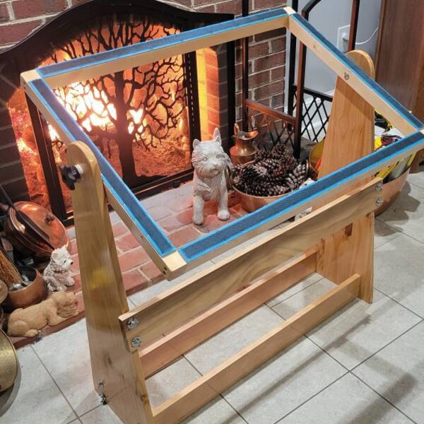 Wooden Free-standing Frame for Rug Tufting Pine Strong and Stable, Two ...