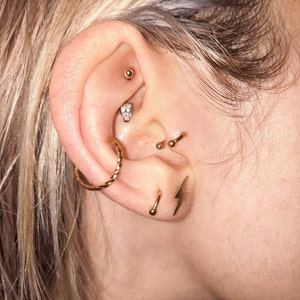 Conch Labret 16 Guage Internally Threaded Conch Earring | Etsy