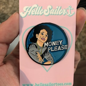 Mona Lisa Money Please Parks and Rec Funny Enamel Pin - Etsy