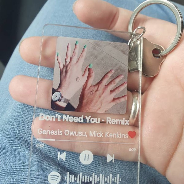 Custom Keychain for Music Lovers, Personalized Acrylic Keychain Custom ...