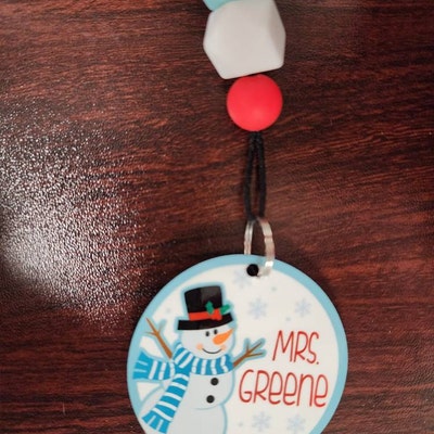 Boho Smiley Face Lanyard / Retro Happy Face / Groovy Smile Lanyard ...