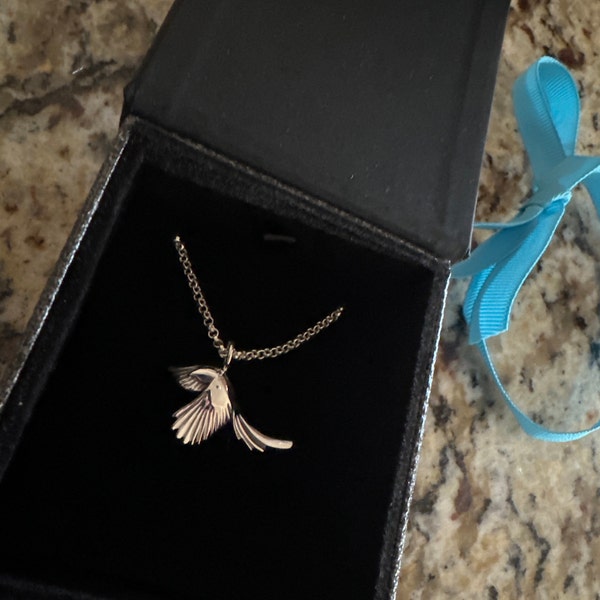 Magpie Pendant, Silver With Chain - Etsy