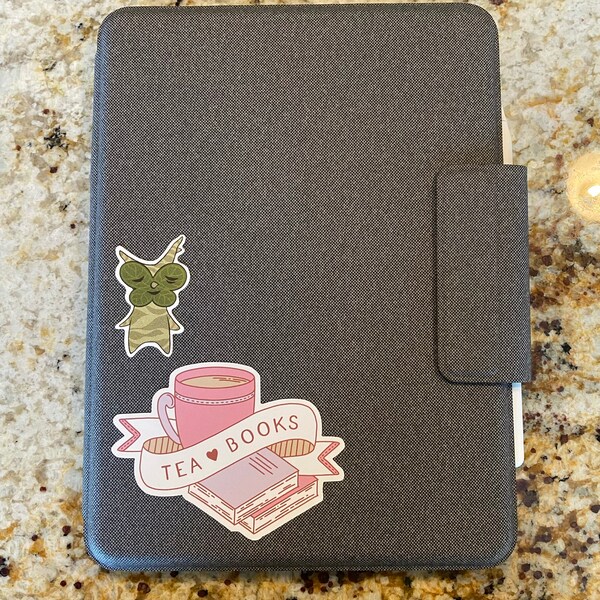 Tea/books Vinyl Sticker - Etsy