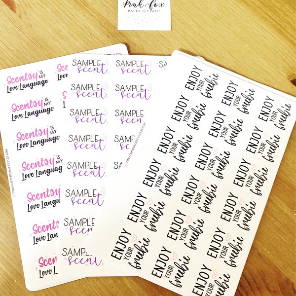 Enjoy Your Freebie Sticker, Giveaway Winner Sticker, She Won This ...