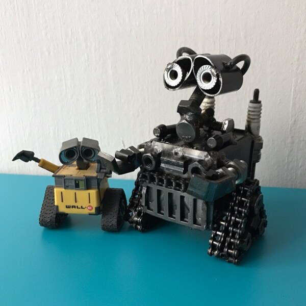 Recycled Metal Little Bot Sculpture by Kreatworks / Recycle Metal ...