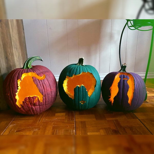 Hocus Pocus Pumpkin Carving Patterns - Printable PDF - Etsy