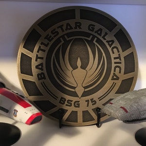 BSG Logo Sign Prop GALACTICA - Etsy