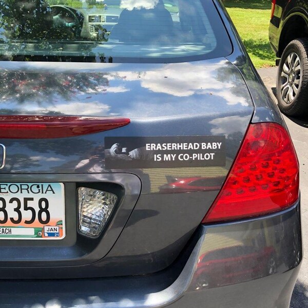 Eraserhead Baby is My Co-pilot Bumper Sticker - Etsy