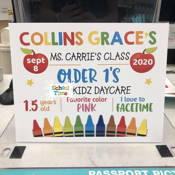 Editable First Day of School Sign, Personalized School Sign, Printable ...