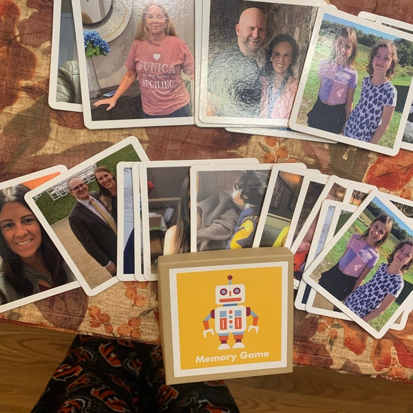 Custom Memory Game With 24 Tiles, Picture Matching Game, Learning Toys ...