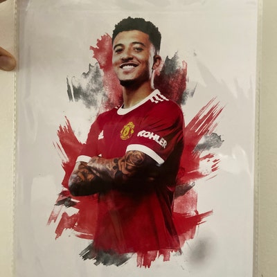 Rasmus Hojlund 2023/2024 Home Kit Poster Print - Etsy